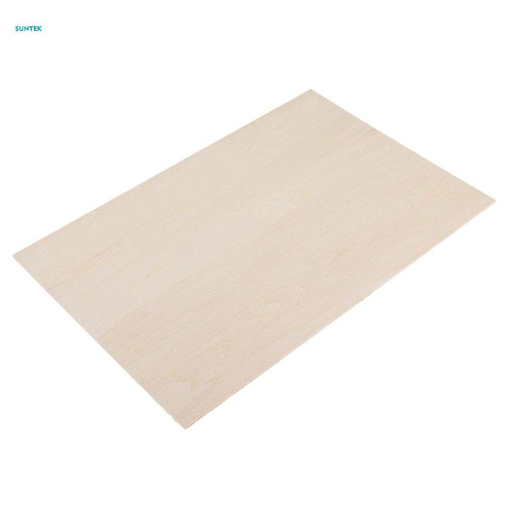 10 Pieces Wood Sheets Board Thin Plywood Board for Making Plane Model ...