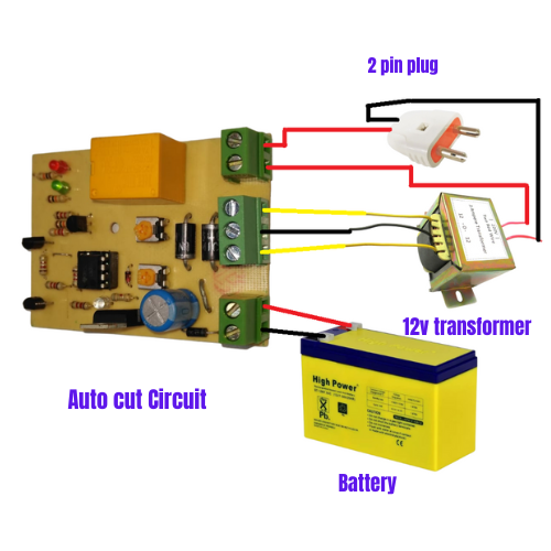 12v auto cut charging circuit Auto Cut Circuit for DC 12V Charger to DC ...
