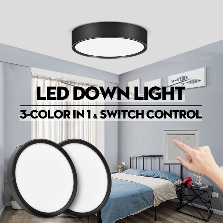 3-color 1 Surface Mounted LED Ceiling Light Downlight 5W 15W 25W 220V ...
