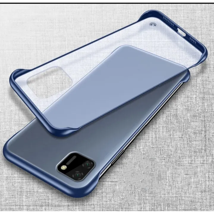 For Realme C11 Case Cover Ultra-thin frameless Ring Design transparent ...
