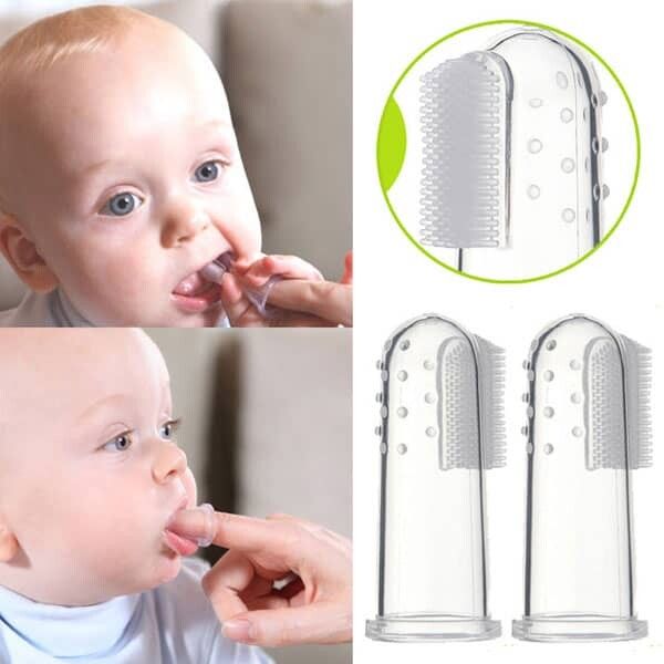Soft Safe Baby Toothbrush Kids Silicone Finger Toothbrush | Daraz.com.bd