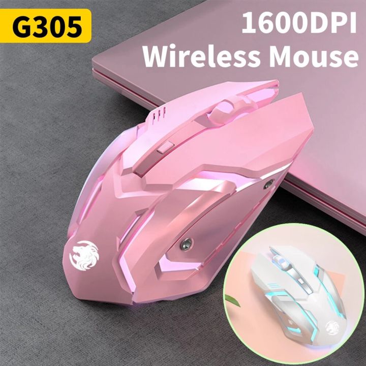 2.4G Wireless Bluetooth Silent Mute Gaming Mouse 1600DPI Optical LED ...