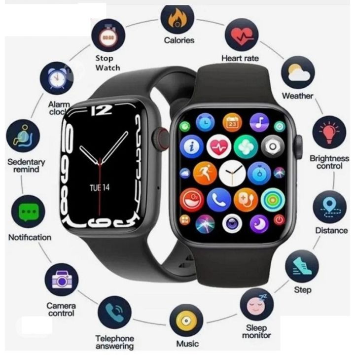 i7 Pro Max Smartwatch 1.54 inch Calling Option Black | Daraz.com.bd