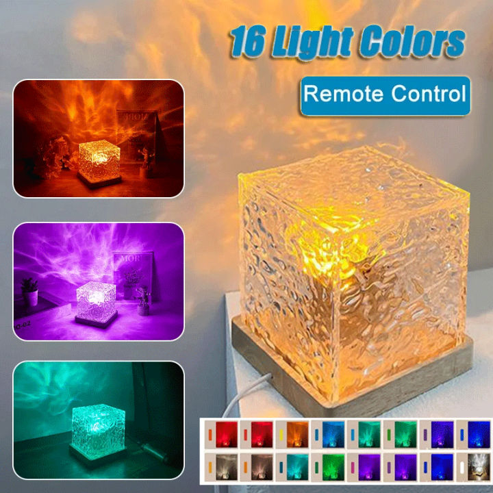 Rechargeable Night Light, Sea Light, Aurora Lamp, Remote Control, 16 ...