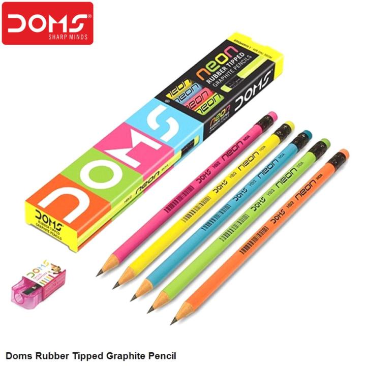 Doms Neon Pencil - 1 Box | Daraz.com.bd