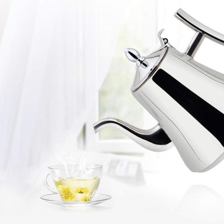 Stainless Steel Kashi Teapot Silver With Infuser Tea Filter Coffee Tea ...
