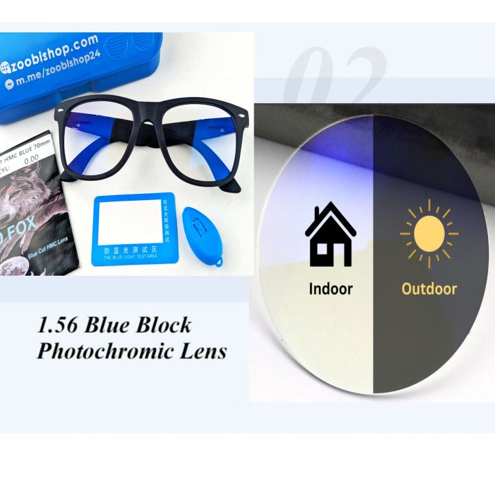 WAYFARER Sunglass style Photosun Bluecut Glass 2 in 1 Regular mobile ...