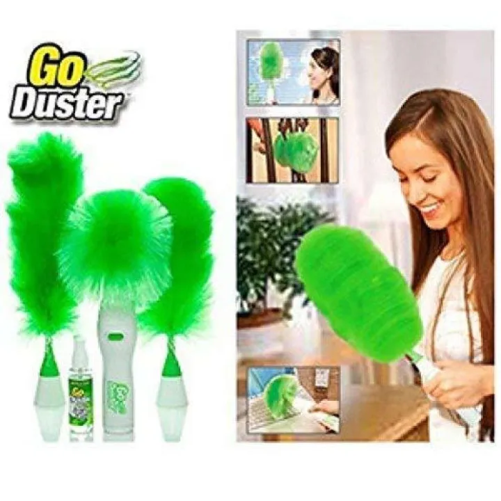 Go Duster Electric Feather Duster Electric Dust Brush Scroll Brush ...