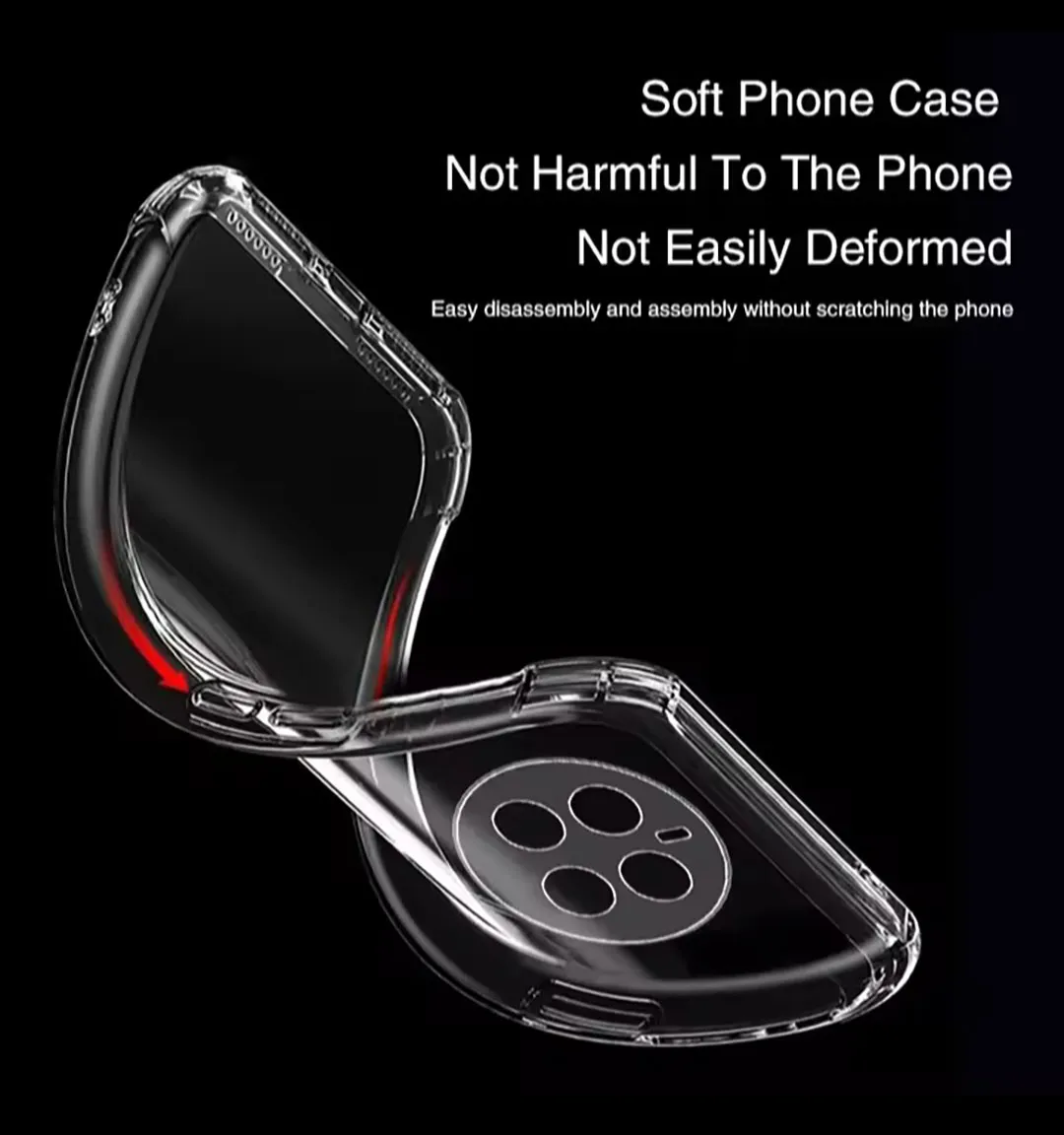 For Infinix Note 50 Pro 4G - USG Premium Silicone Case Crystal Clear ...