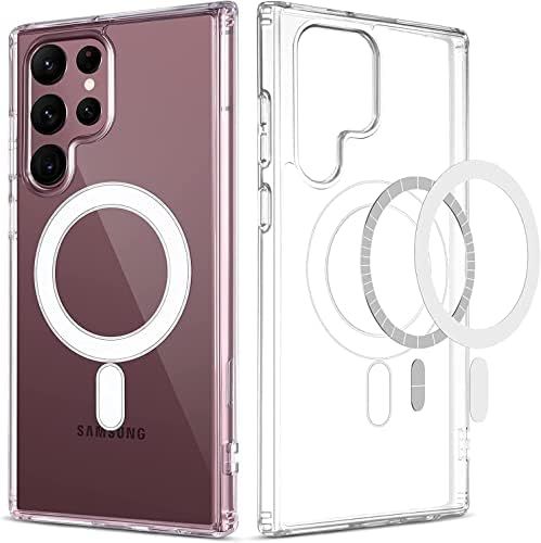 For Samsung Galaxy S22 Ultra/S23 Ultra Magsafe Wireless Magnetic Clear ...