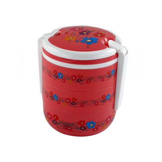 RFL Polypropylene Round 3 Bati Tiffin Box Pink 91054 | Daraz.com.bd