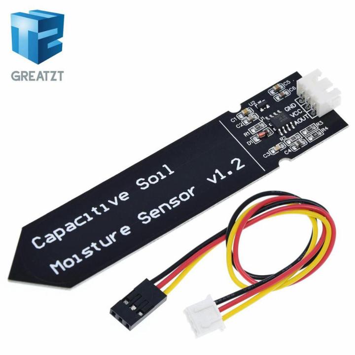 【happy one】soil sensor Corrosion Resistant wide voltage wire for arduino Analog Capacitive ...
