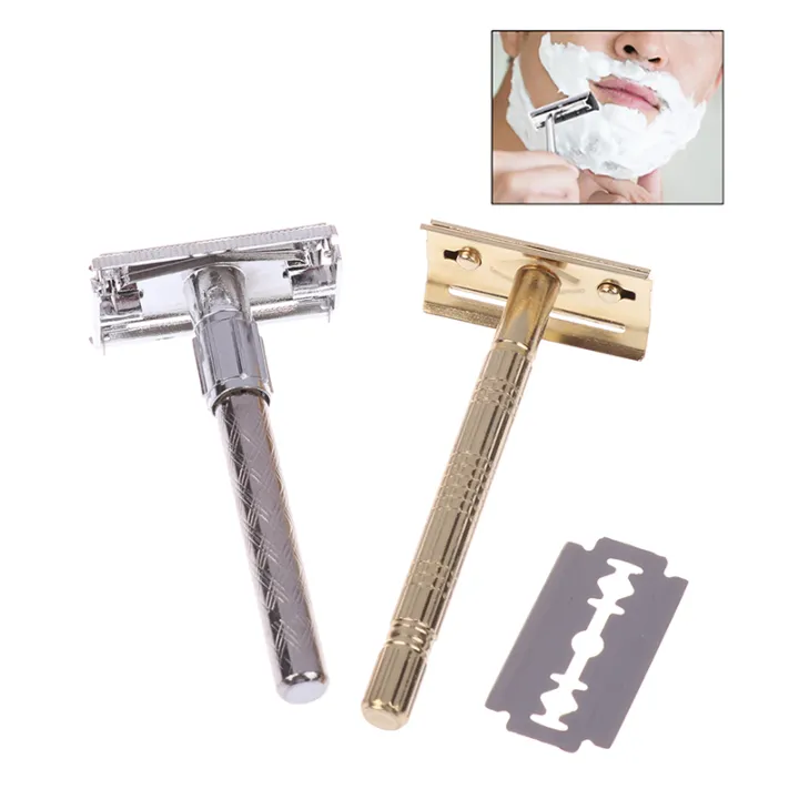 Shaving Razor Men's Safety Handheld Manual Shaving Edge Razor Men ...