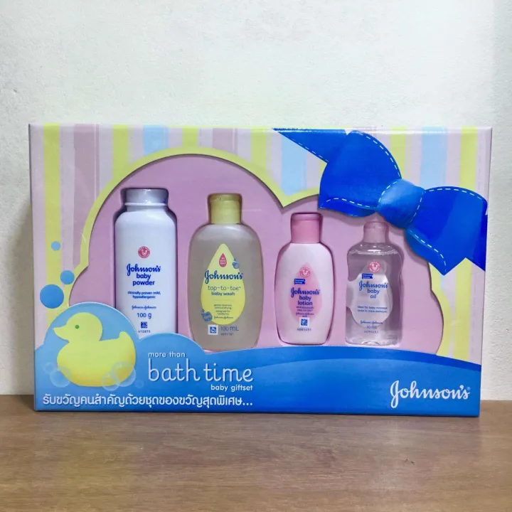 jonson baby set box 4-in-1 Bath Time Baby Toiletries Gift Set | Daraz ...