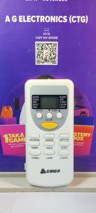 Chigo Air-conditioner Remote | Daraz.com.bd