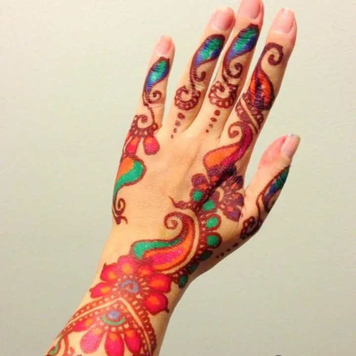 Neha Natural Henna Fast Color Cone Mehndi- 6 colors | Daraz.com.bd