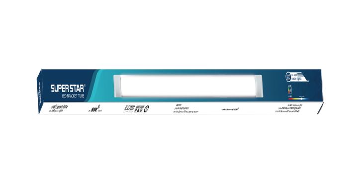 SUPER STAR AC LED Bracket Tube 40W Daylight (DAUBLE TUBE) | Daraz.com.bd