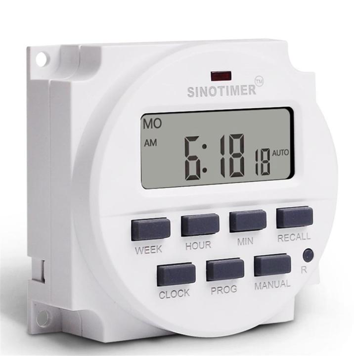 （NEW）TM618H-2 220V Digital Timer Switch 7 Weekly Programmable Time ...