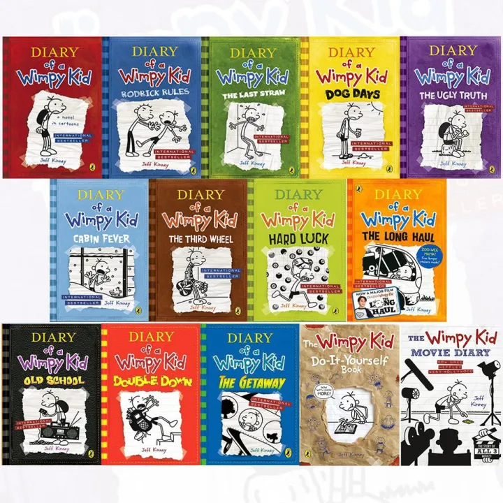 Diary of a wimpy kid collection 14 books set by jeff kinney (diary of a ...