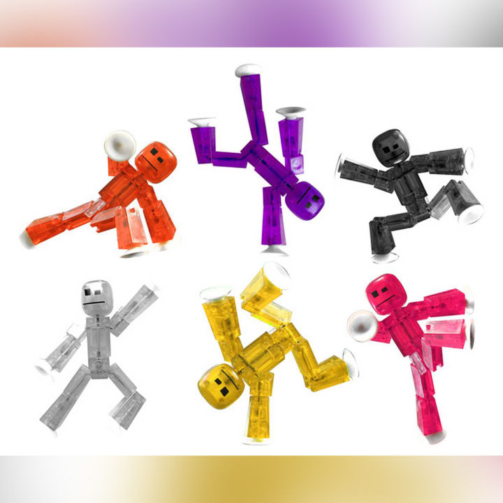 Stikbot Sucker Suction Cup Funny Deformable Sticky Robot Action Figure ...