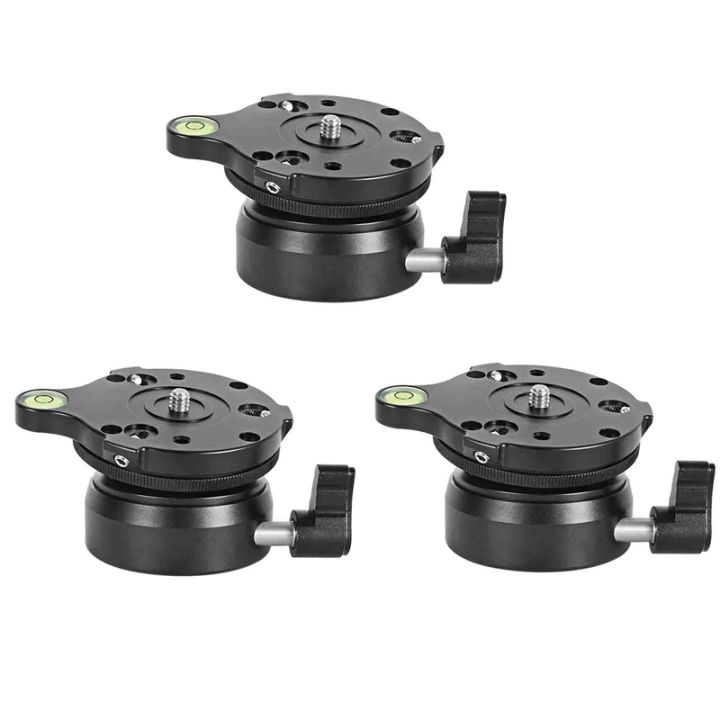 3X DY-60N Tripod Head Leveling Base Adjusting Plate with Bubble Level ...