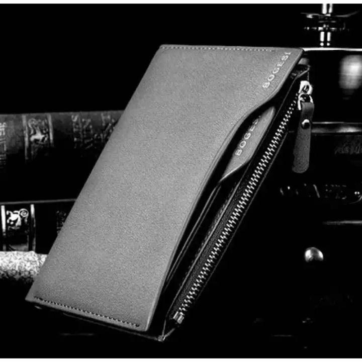 Bogesi Luxury Designer Long Men Wallet Portfolio Male Leather Clutch ...