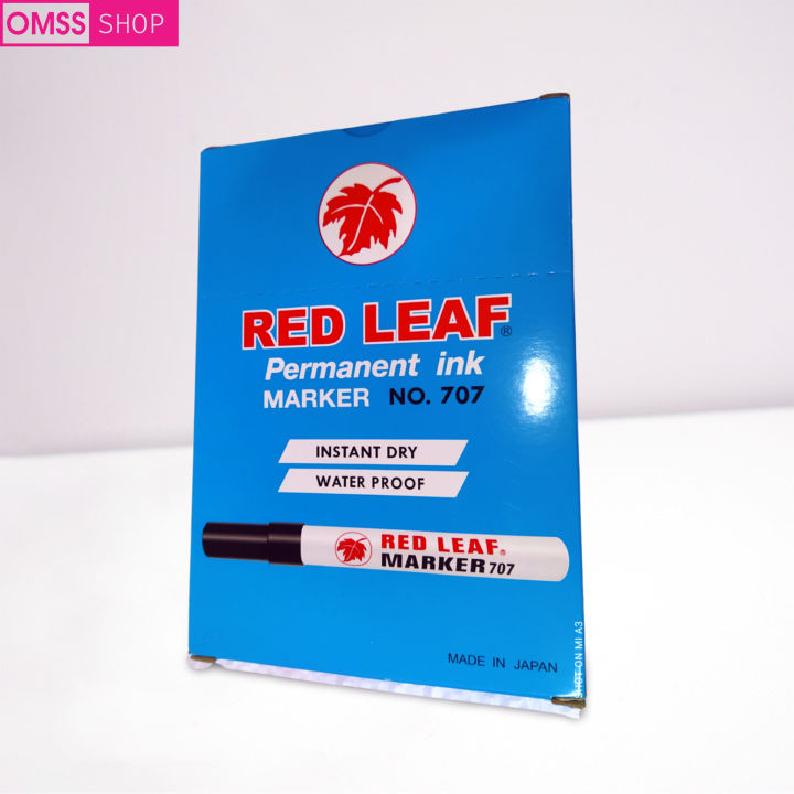 Red Leaf Permanent Black Ink Marker No 707 12 pieces | Daraz.com.bd