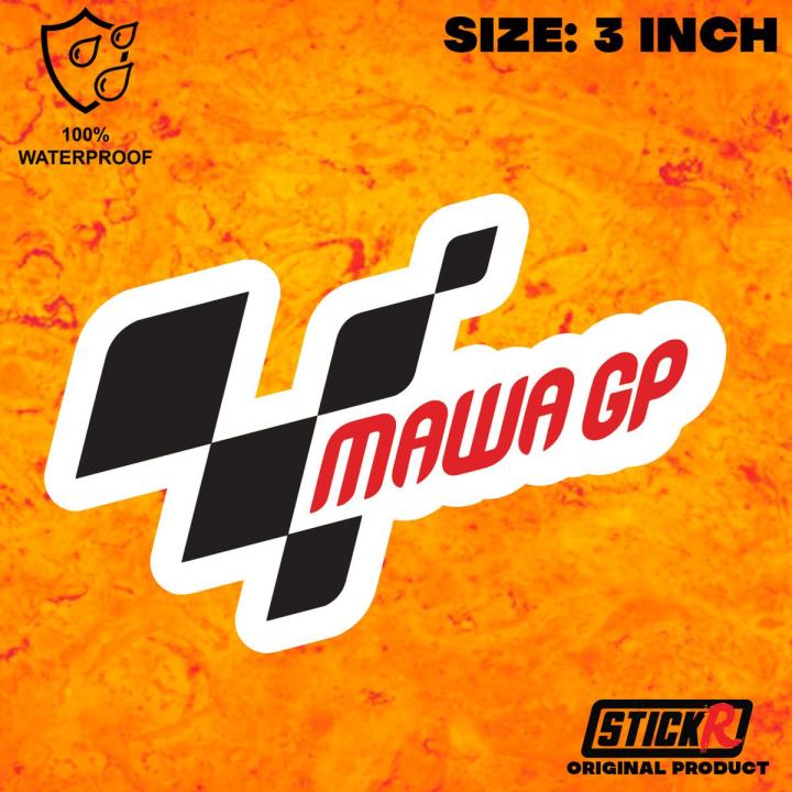 MAWA GP Logo Waterproof Sticker With Free Gift | Daraz.com.bd