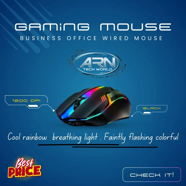 RGB Best Gaming Mouse [ Free Fire + Pubg Game ] | Daraz.com.bd