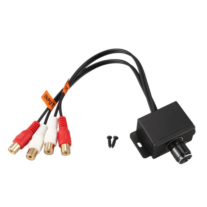 Car Home Audio Amplifier Bass RCA Gain Level Volume Control Knob LC-1 ...