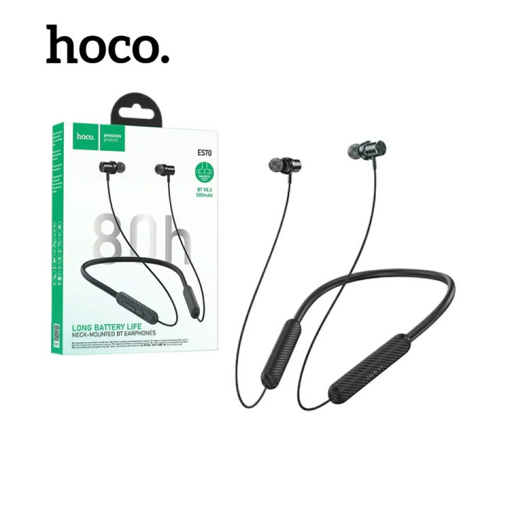 Hoco ES70 Long Battery Life Bluetooth V5.3 Wireless Earphone Neckband | Daraz.com.bd