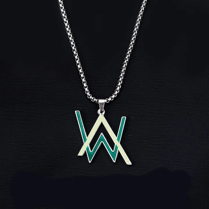 Alan Walker necklace pendant for women fashion Electric tone luminous ...
