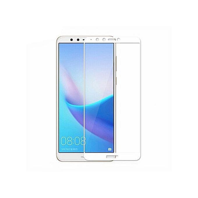 Huawei Y9 (2018) 5D Tempered Glass - White andTransparent | Daraz.com.bd