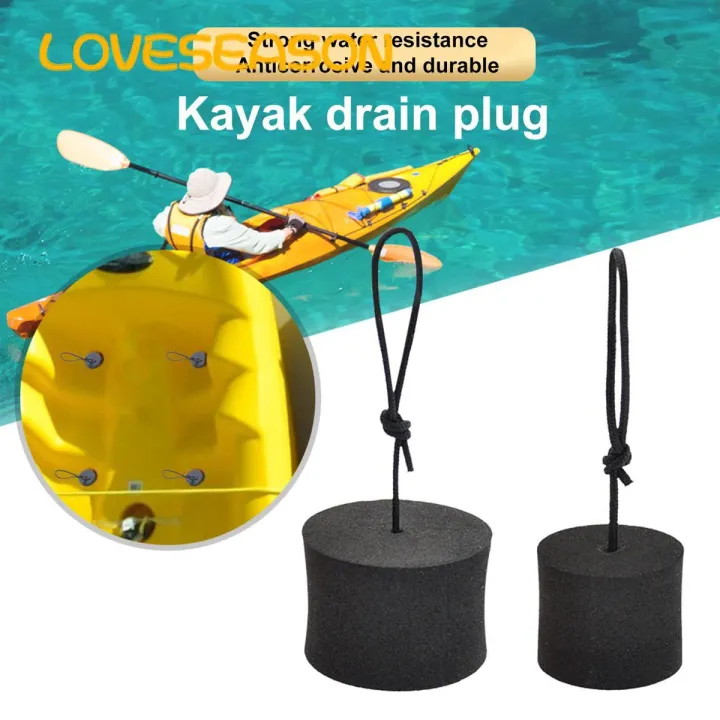 Inflatable Boat Plug 4pcs Kayak Drain Plugs with Lanyard Boat Eva Water ...