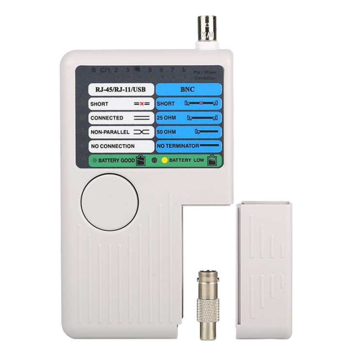 Professional Multi Function 4 in 1 Network Cable Tester RJ45/RJ11/USB ...