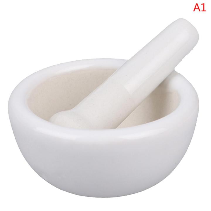 60/80/100mm Mortar Pestle Spice Crusher Ceramics Bowl Tough Foods ...