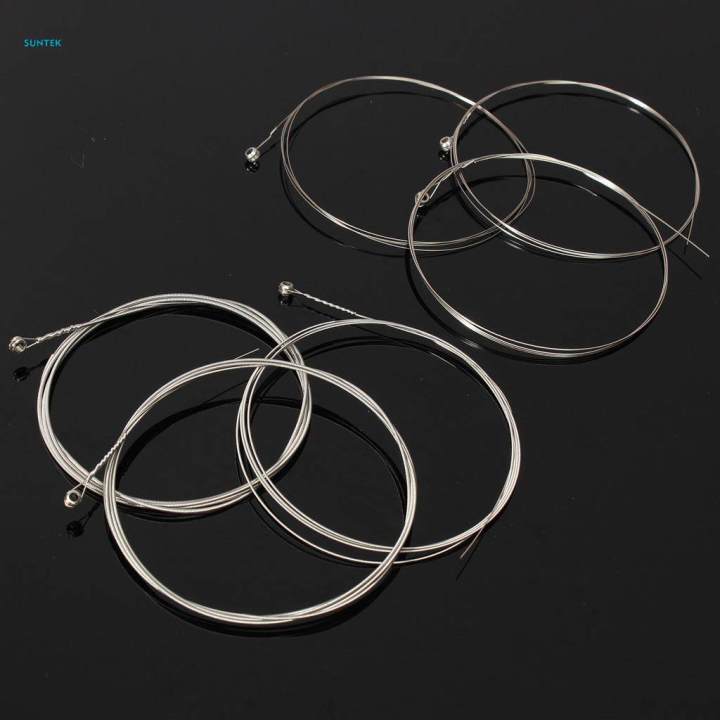 Durable 6 Pieces Stainless Steel Replacement Strings Set for Electric ...
