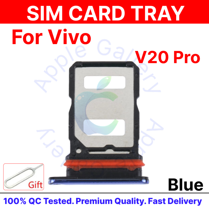 For Vivo V20 Pro Sim Tray and SD Card Slot with Ejector Pin Replacement ...