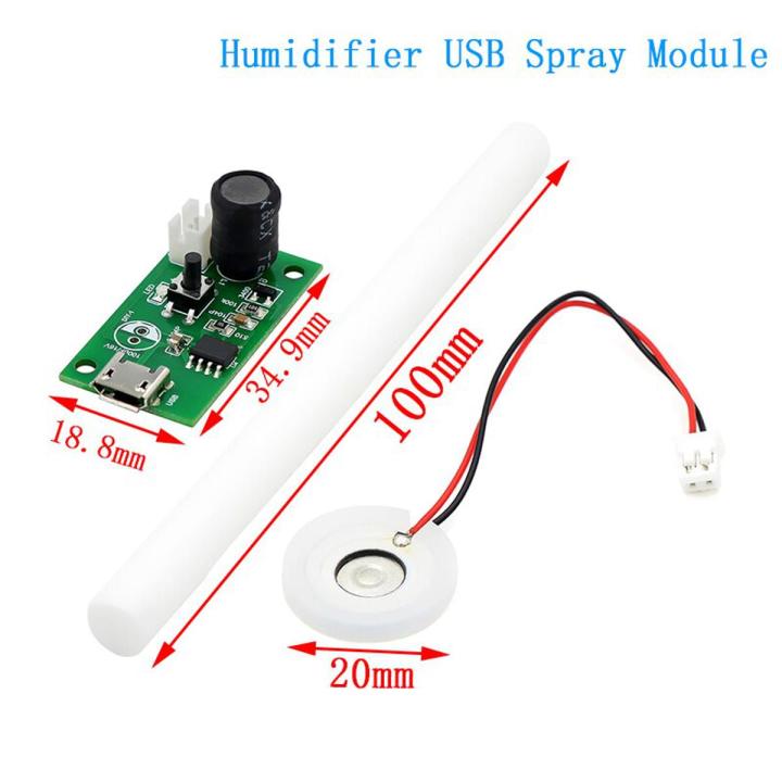 USB Mini Humidifier DIY Kits Mist Maker and Driver Circuit Board Fogger ...