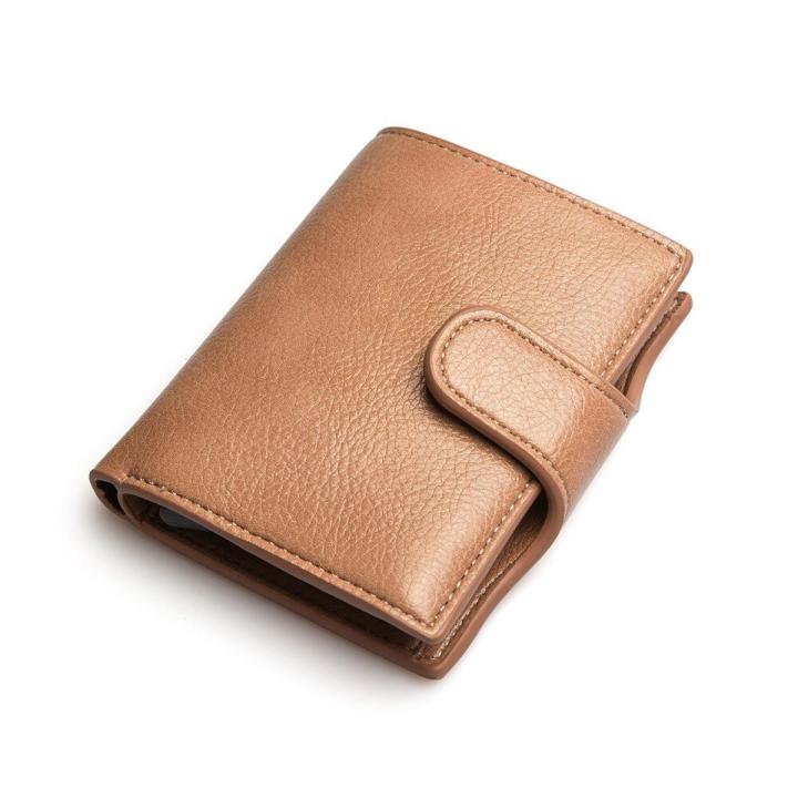 【happy one】RFID Blocking Credit Holder Men Women Metal Wallet Vintage ...