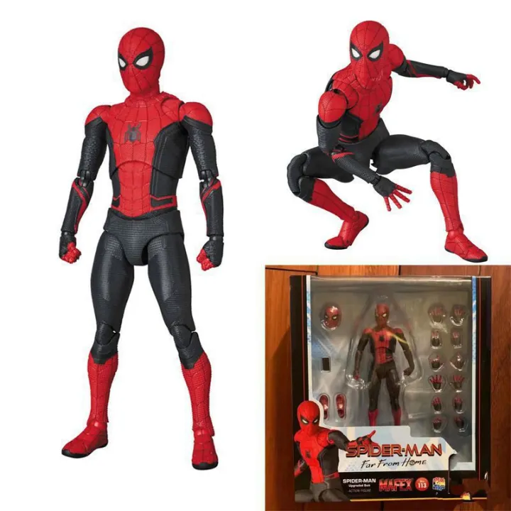 Marvel Avengers Hero Spiderman Far From Home Mafex 113 Spider Man Comic ...