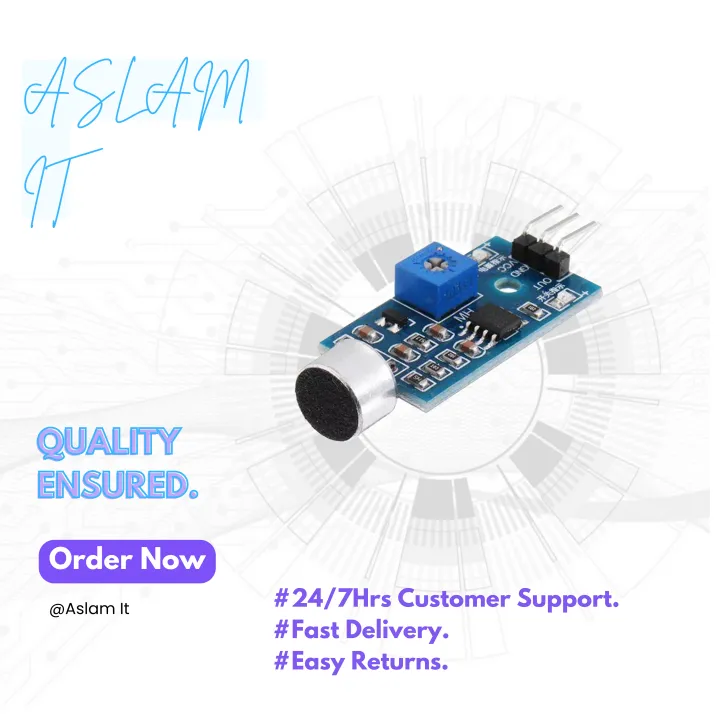 Microphone Sound Sensor Module For Arduino Projects 1Pcs | Daraz.com.bd