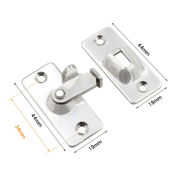 【Atoztide Store】90° Steel Door Right Angle Sliding Bending Screw Locker ...