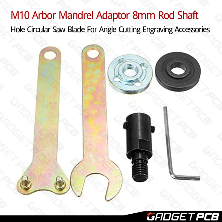 8MM Rod Shaft Hole M10 Shank Arbor Mandrel Chuck Adaptor Common Use ...