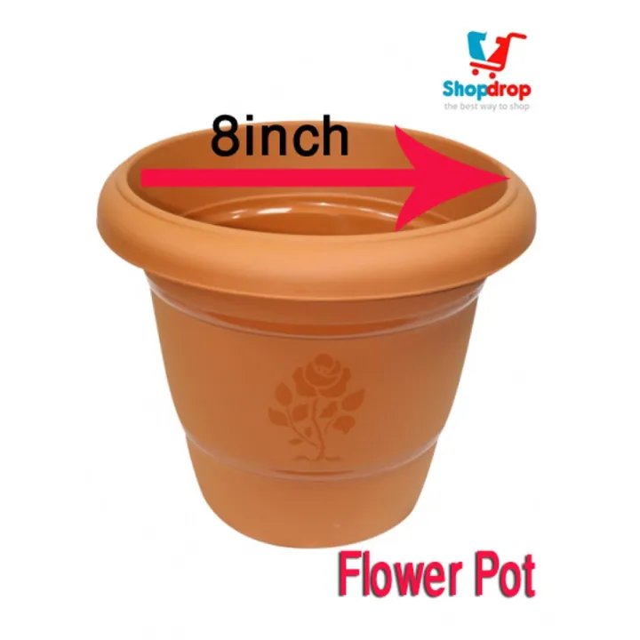 Plastic Flower Tob 01 Pcs Bundle Plastic Flower Tub Gardening Tob ...