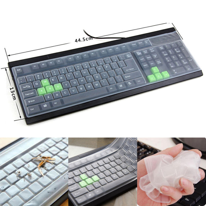 1PC Universal Silicone Desktop Computer Keyboard Cover Skin Protector ...
