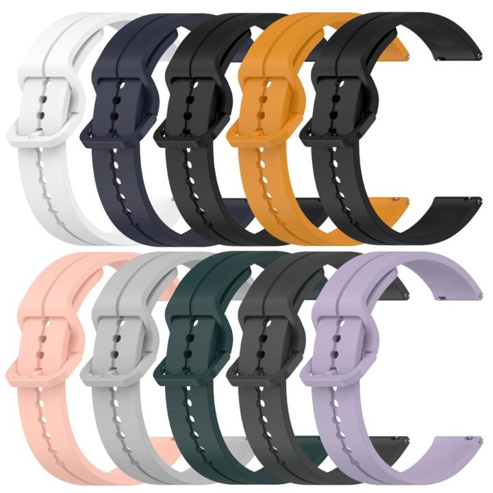 20mm Smart Watch Silicone Premium Flat Head Groove Strap Watch Belt for ...