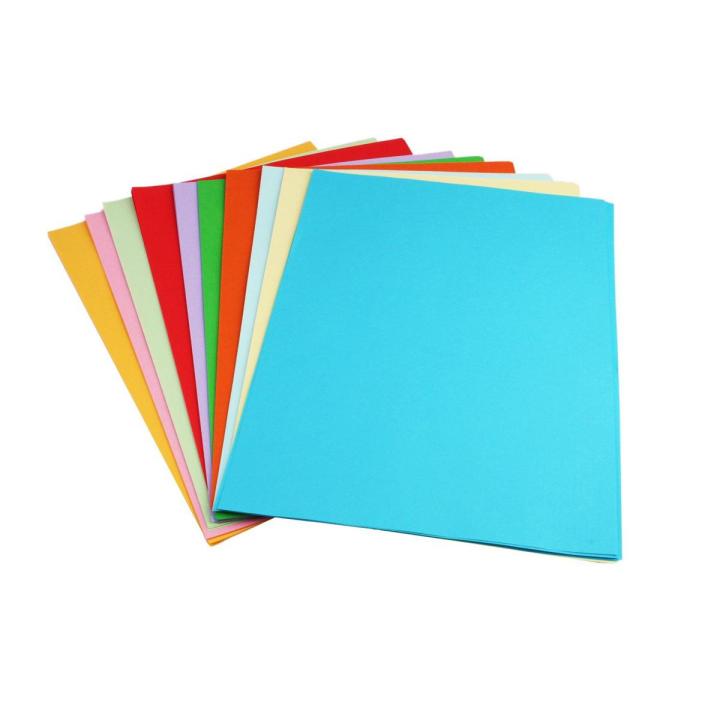A4 Color Paper for Craft, Art & Photocopy - 100 Sheets. 10 Colour ...