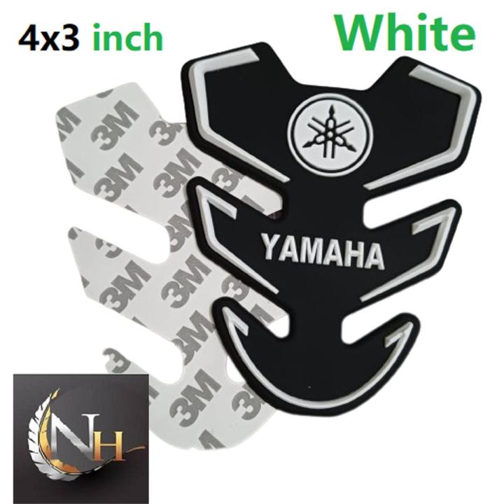Yamaha Mini Fuel Tank Pad Sticker for Motorcycle. White 123 | Daraz.com.bd