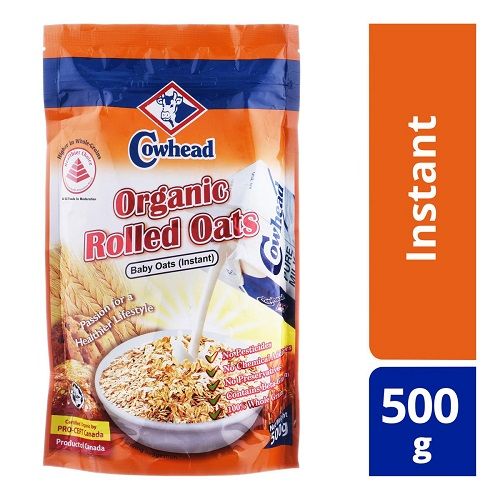 Cowhead Baby Oats Instant Organic Rolled Oats 500gm | Daraz.com.bd